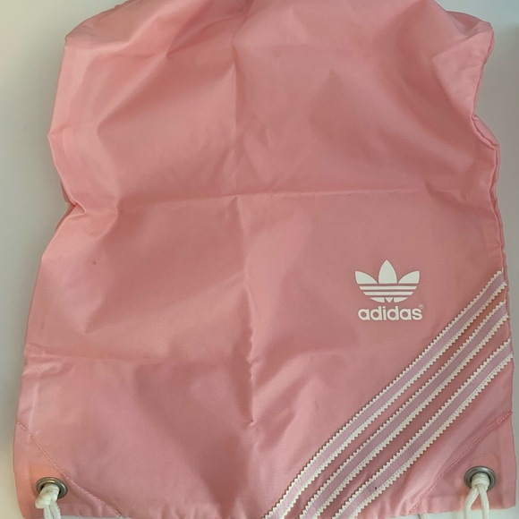 adidas | Bags | Adidas Drawstring Cinch Bag In Pink | Poshmark